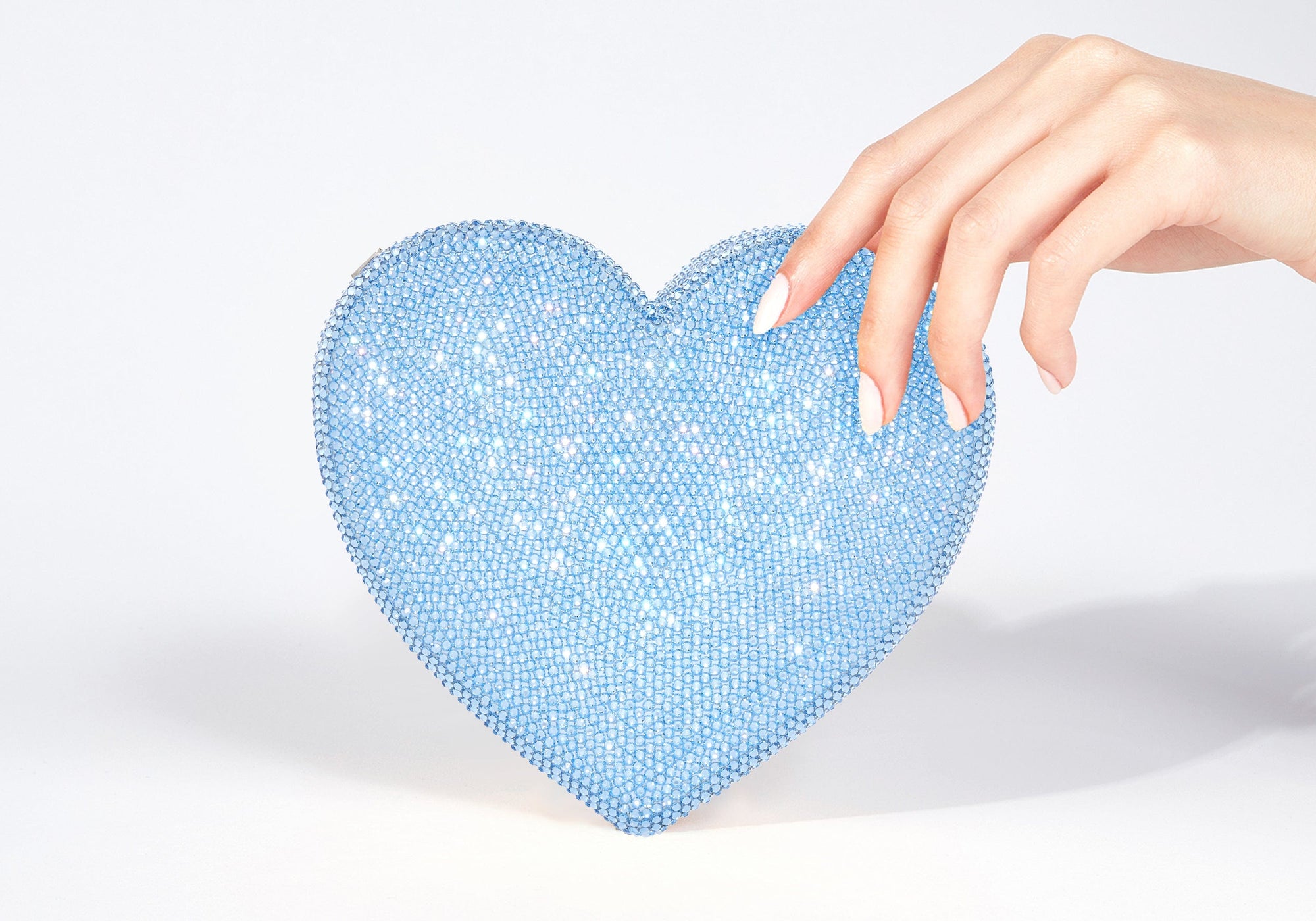 Heart Clutch Blue - Judith Leiber