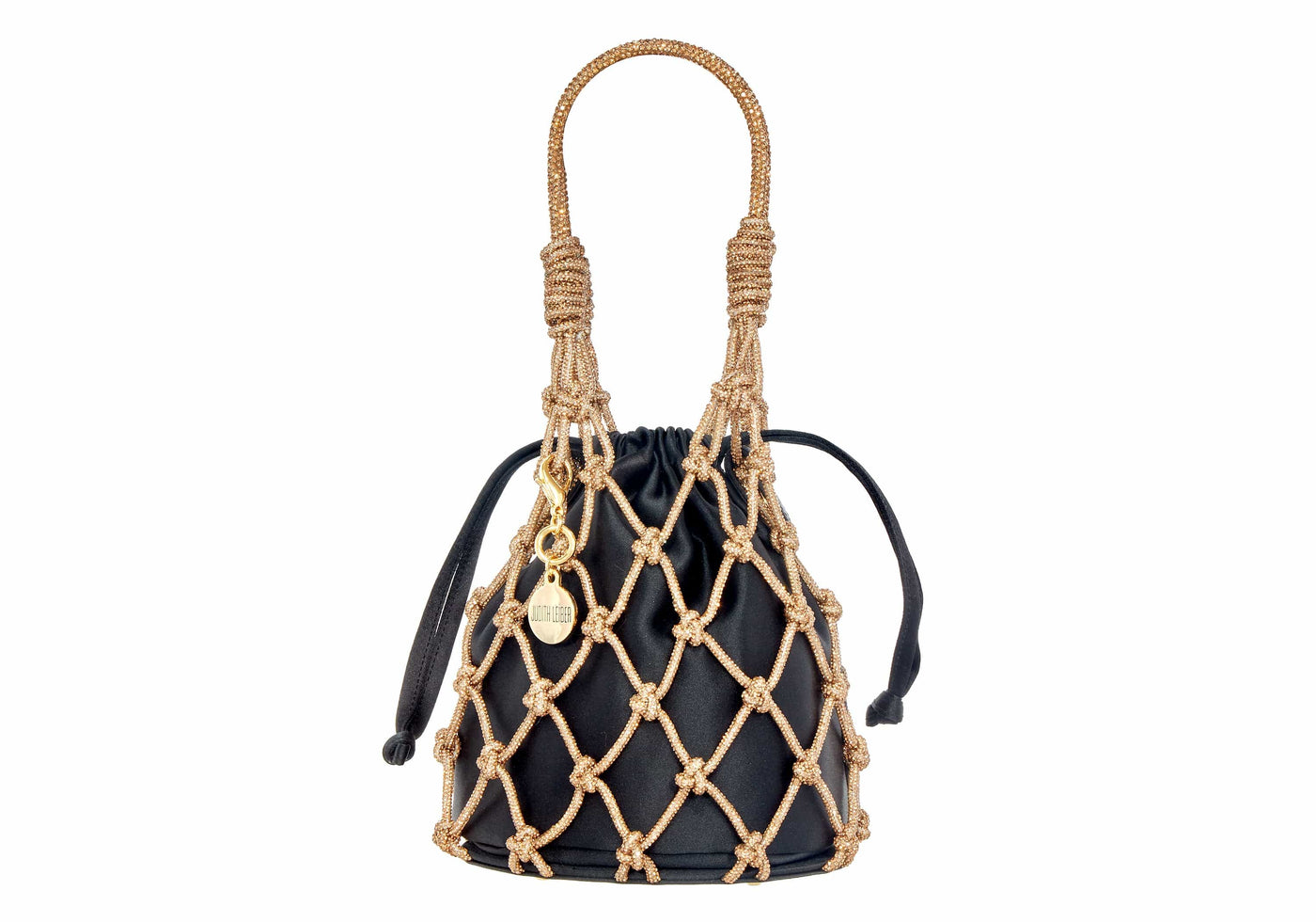 Judith Leiber Sparkle Navy Net Pouch