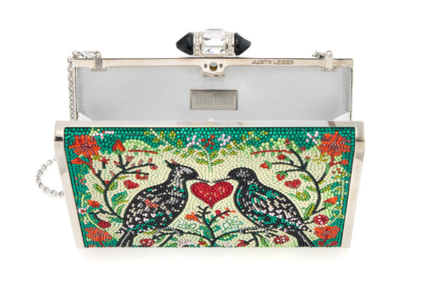 Tall Slender Rectangle Midnight Raven - Judith Leiber