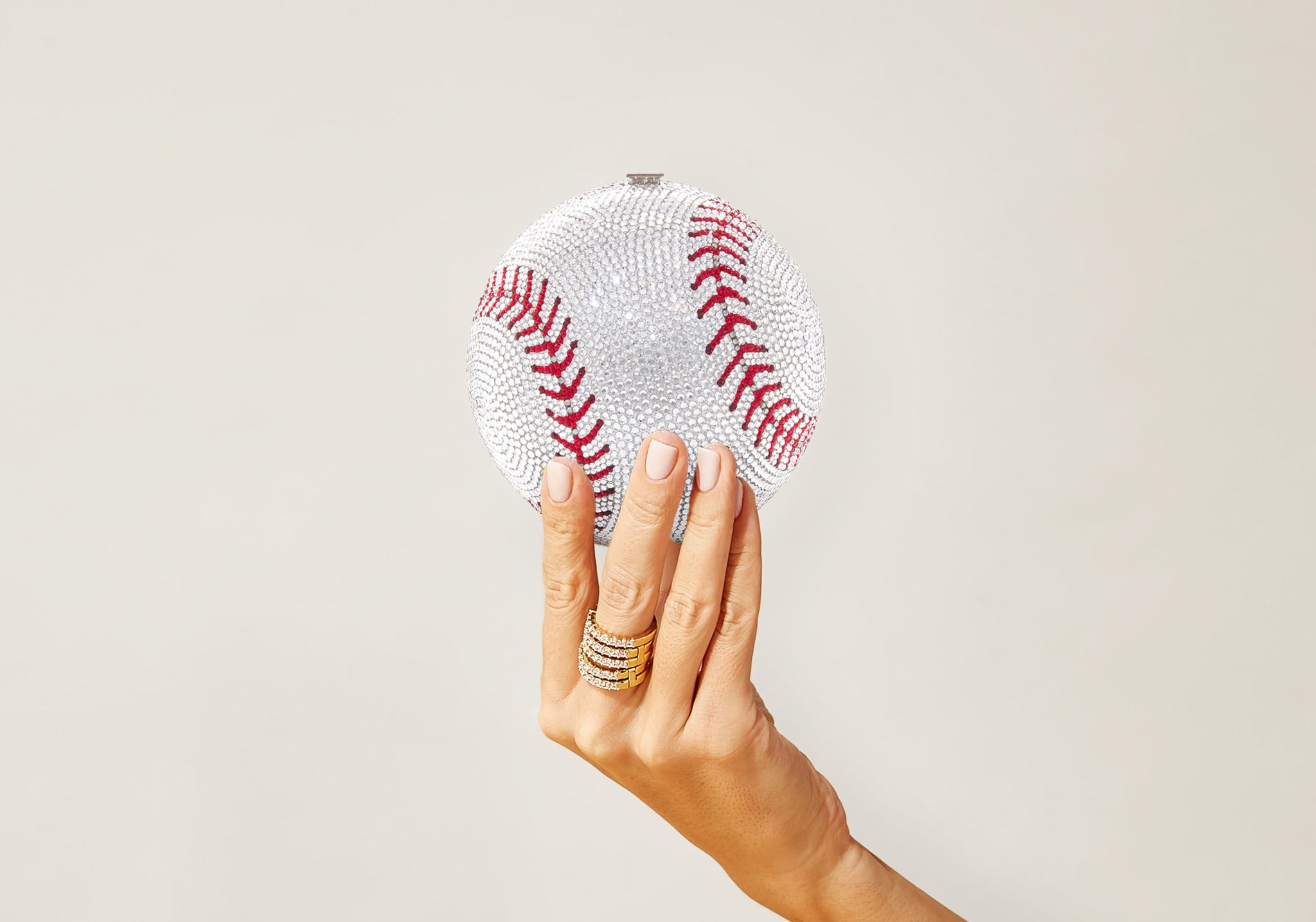 Judith Leiber Bespoke Baseball Clutch