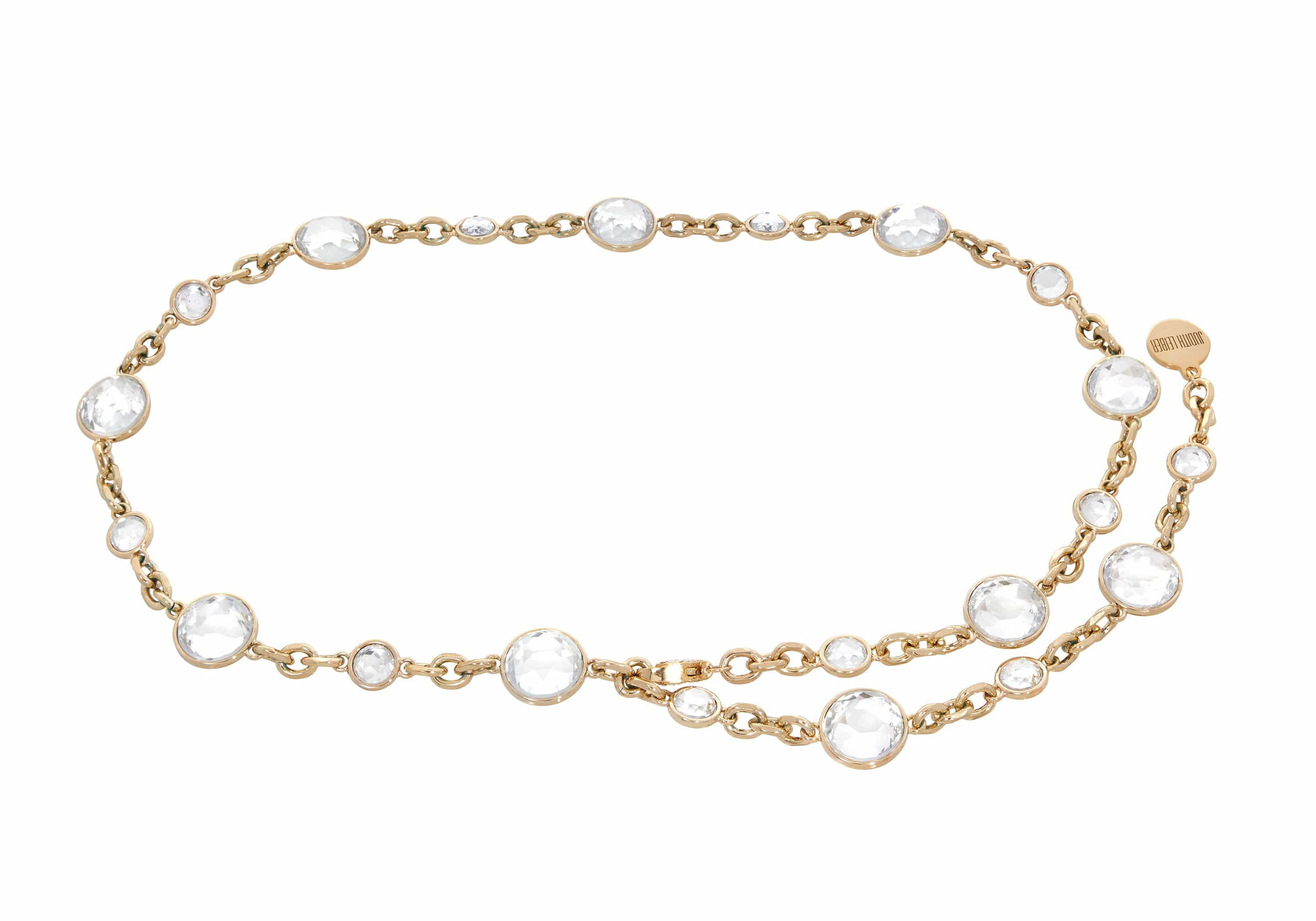 Jeweled Belt Champagne - Judith Leiber