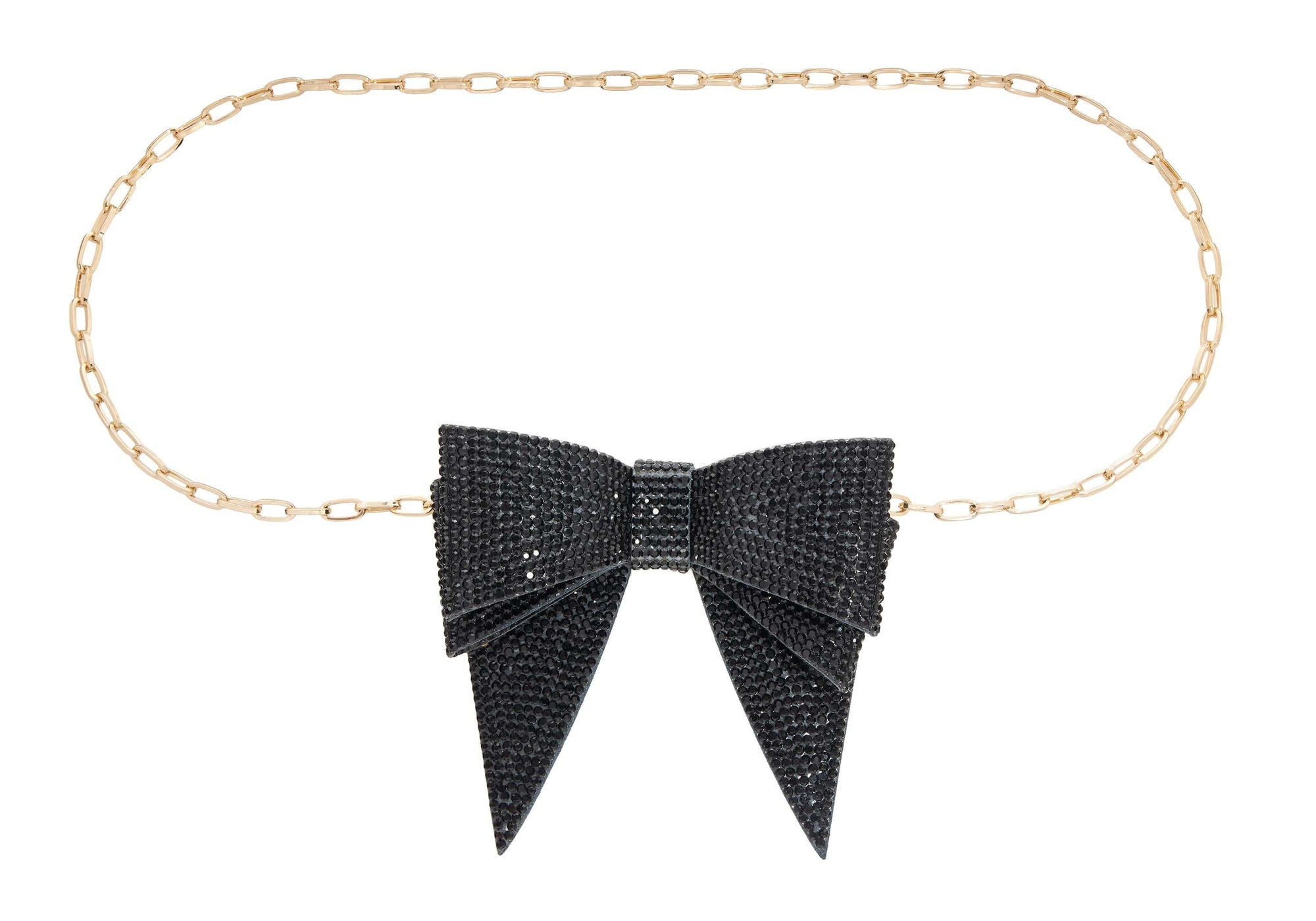 Soft Bow Belt Black - Judith Leiber