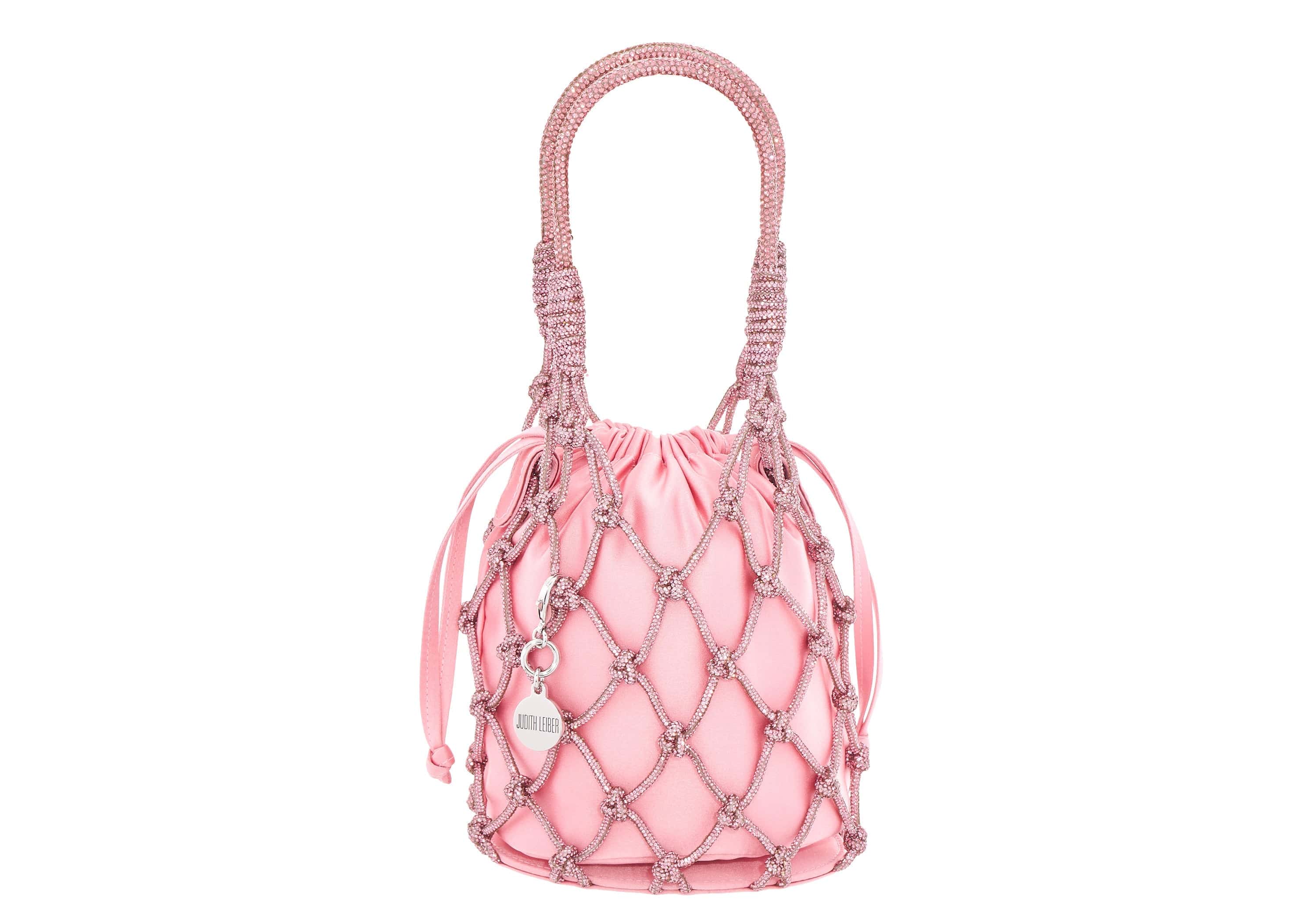 Judith Leiber Sparkle Navy Net Pouch